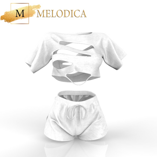 Second Life Marketplace Waifus Syry Outfit White 2281